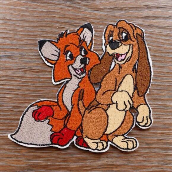 Other | Embroidered Patch Fox And The Hound Iron On Todd Copper | Poshmark